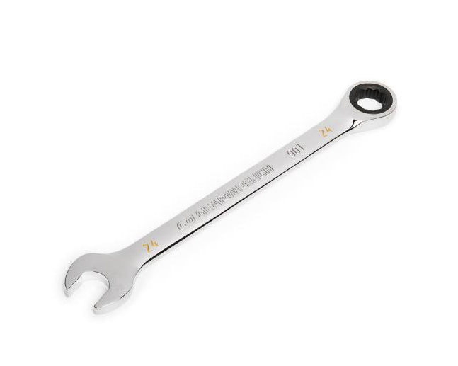 KD Gearwrench 86924 24mm 90-Tooth 12 Point Ratcheting Combination Wren ...