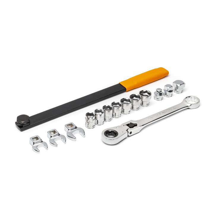 KD Gearwrench 89000 15-Piece Serpentine Belt Tool Set with Locking Fle ...