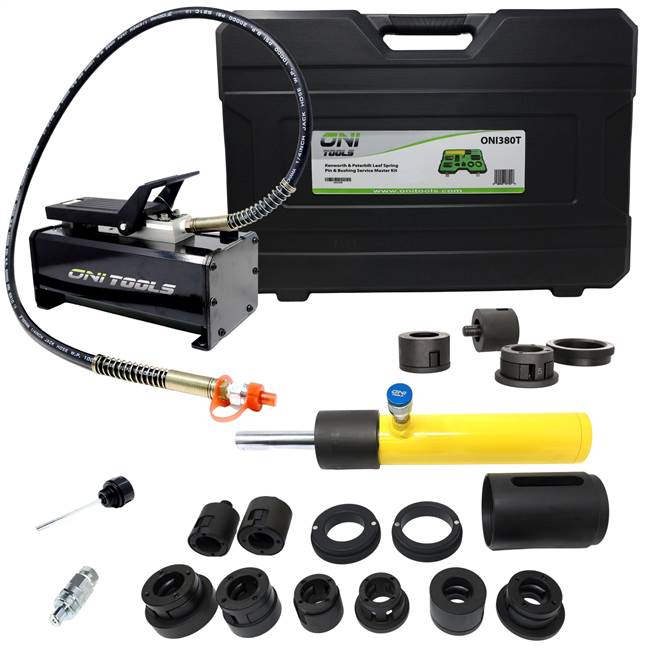 Leaf Spring Pin & Bushing Service Master Kit w/ Hydraulic Foot Pump for ...