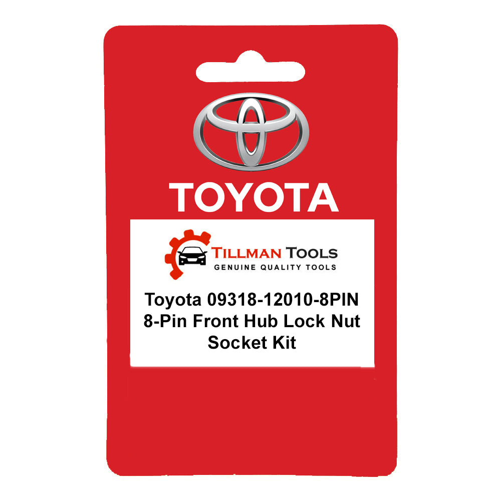 Toyota 09318-12010-8PIN 8-Pin Front Hub Lock Nut Socket Kit – Tillman ...